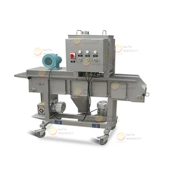 Sus304 Electric Automatic Continuous Breaded Shrimp Battering Breading ...