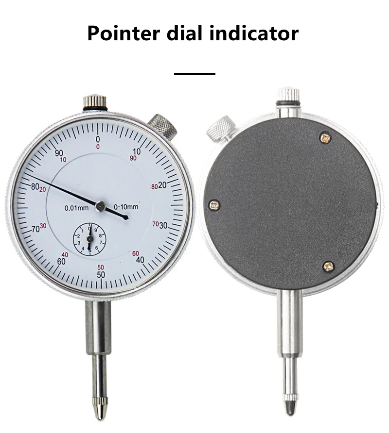 Mechanical Pointer Dial Indicator 0-10mm Dial Indicator 0.01mm - Buy ...