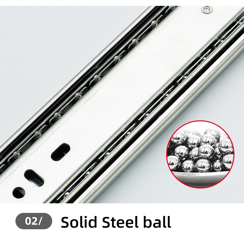 Ball Bearing Slide Drawer Telescopic Channels Drawer Rail Furniture ...