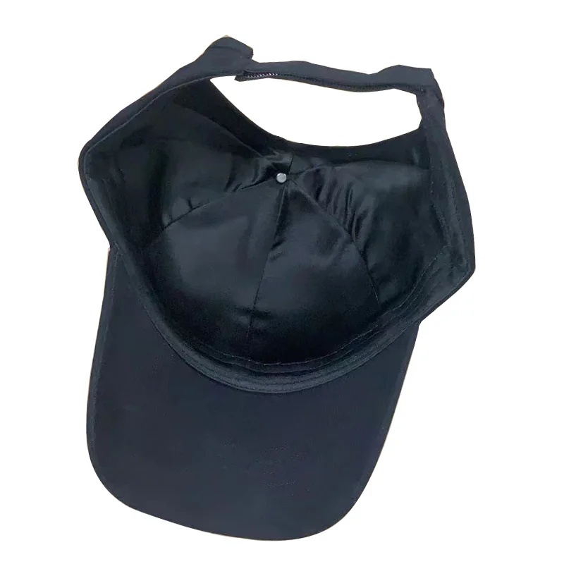 Half Head Baseball Hat - Satin Lined, Backless Cap