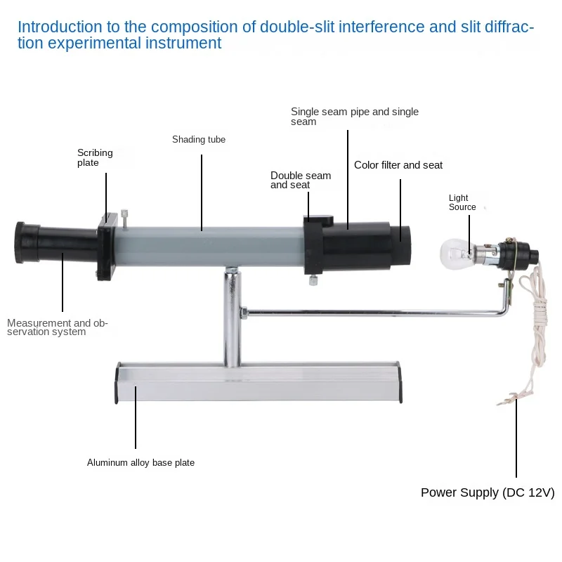 Double Slit Interference Single Slit Diffraction Experiment Instrument ...