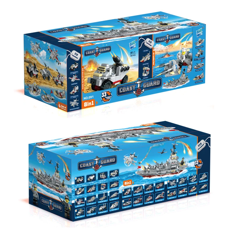 Military Building Blocks Set 8 In 1 Block Toy Army Toy For Boy Diy ...