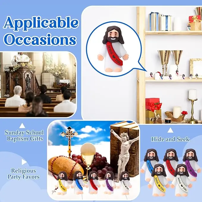 Mini Rubber Jesus Figures - Eco-Friendly Religious Party Favors ...