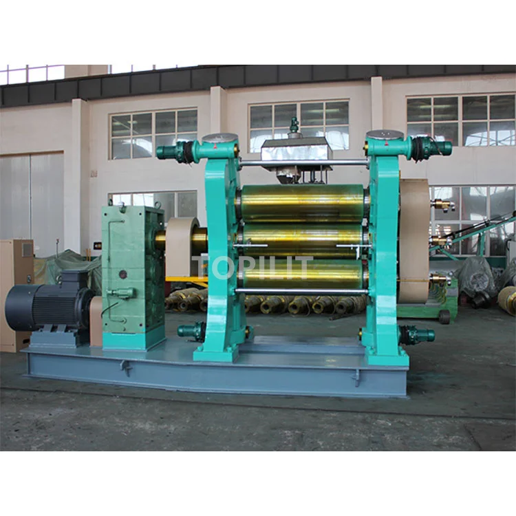 High Precision of Half Products 4 Roll Rubber Calender Machine Rubber ...