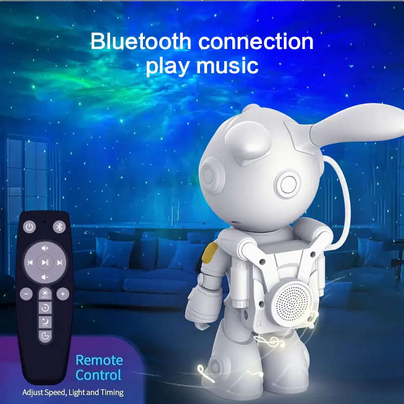 Kids Favorite Cartoon Space Rabbit Projector Night Light Romantic ...