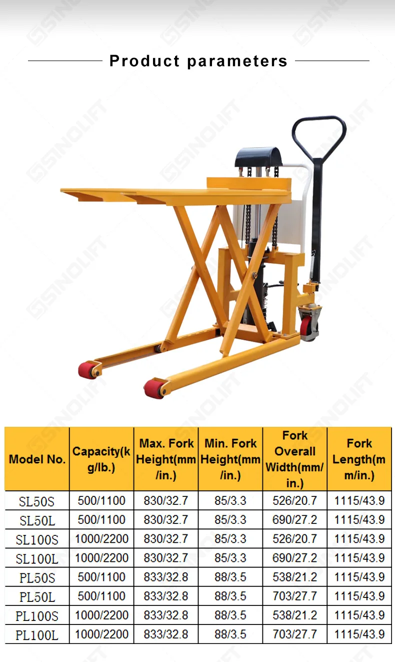 SL & PL Series Manual Skid Lifter| Alibaba.com