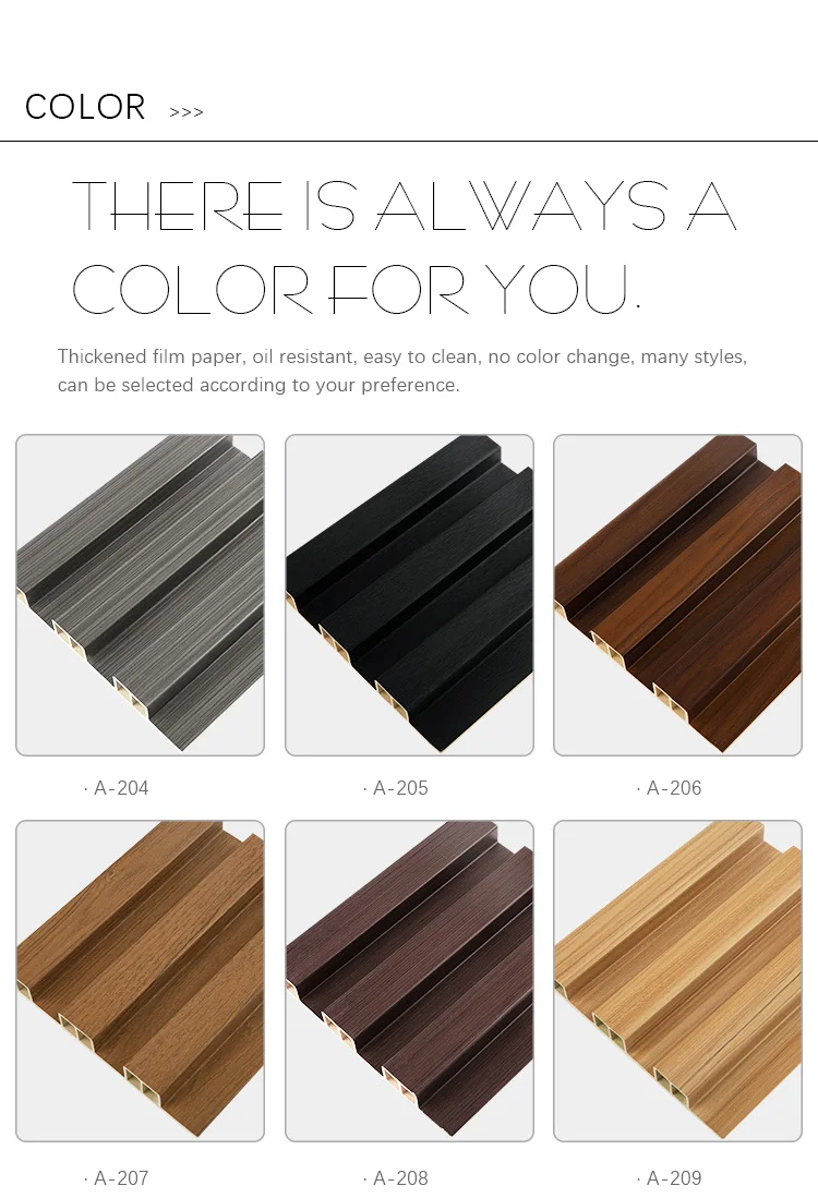 Interior Composite Wood Wpc Wall Panel for Wall and Ceiling Decoration ...