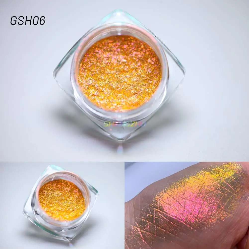 Magical Rainbow Color Shifting Pigments Eyeshadow Face Loose Powder for ...