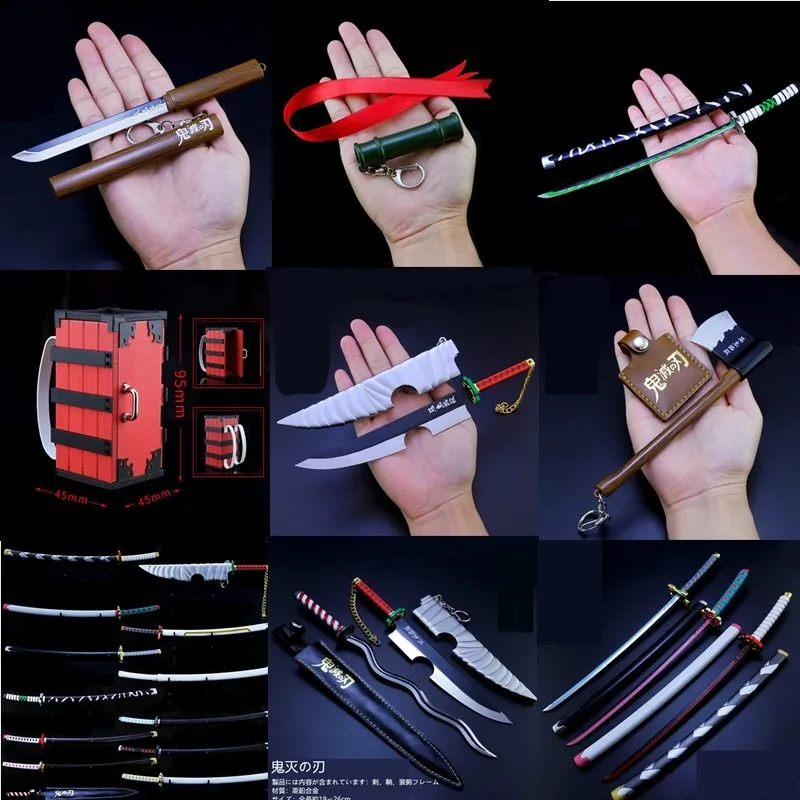 JM Hot Sale Katanas Samurai Mini Katana 26cm Metal Demon Slayer Katana