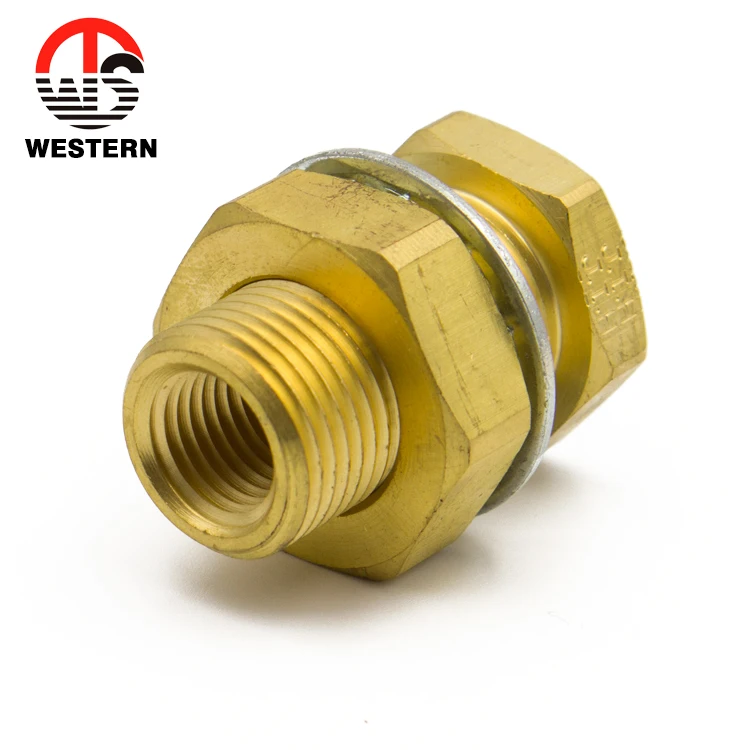 Bulkhead Brass Pipe Fitting 1/4 Inch Npt Female Thread 3/4-16 Anchor ...