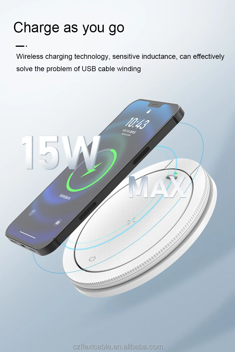 New Design 3 In 1 Folded Night Light 15w Wireless Charger Mobile Phone ...