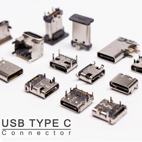 Custom Plug USB Type C Connector - 24pin 3A PCB Socket