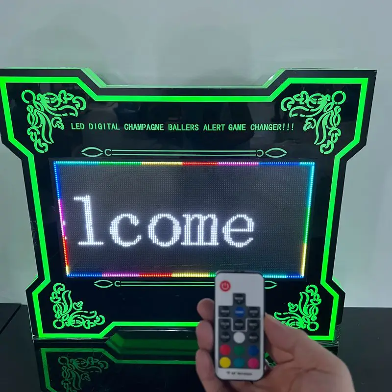 Programmable Led Digital Champagne Ballers Alert Game Changer Message ...