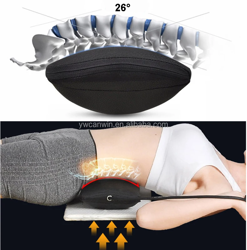 Manual Inflatable Spine Pain Relief Back Wrist Massage Cushion Lumbar ...