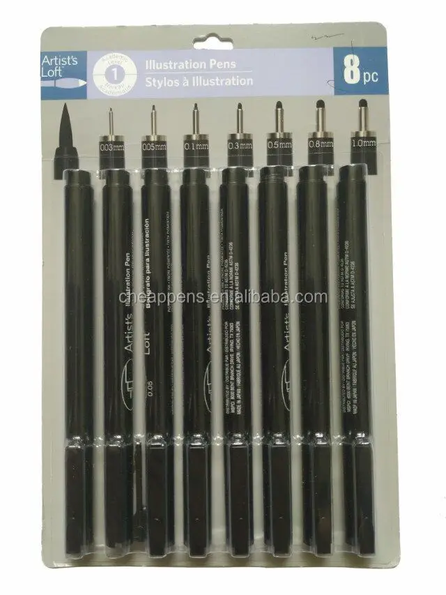 Waterproof Graphic Micro Illustration Permanent Art Marker Pen Set ...