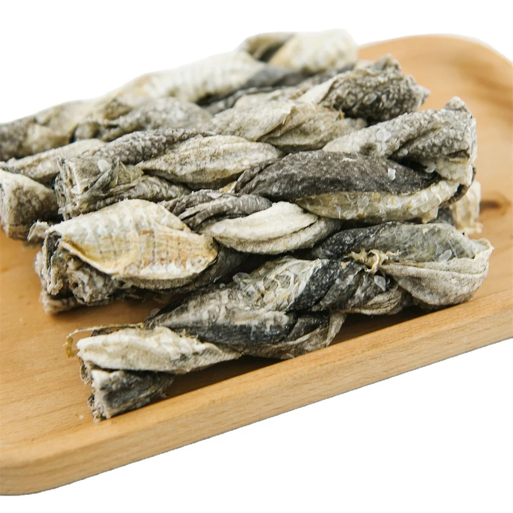 Healthy Taste Dry Cod Fish Skin Stick Organic Dog Snack Natural Dog ...