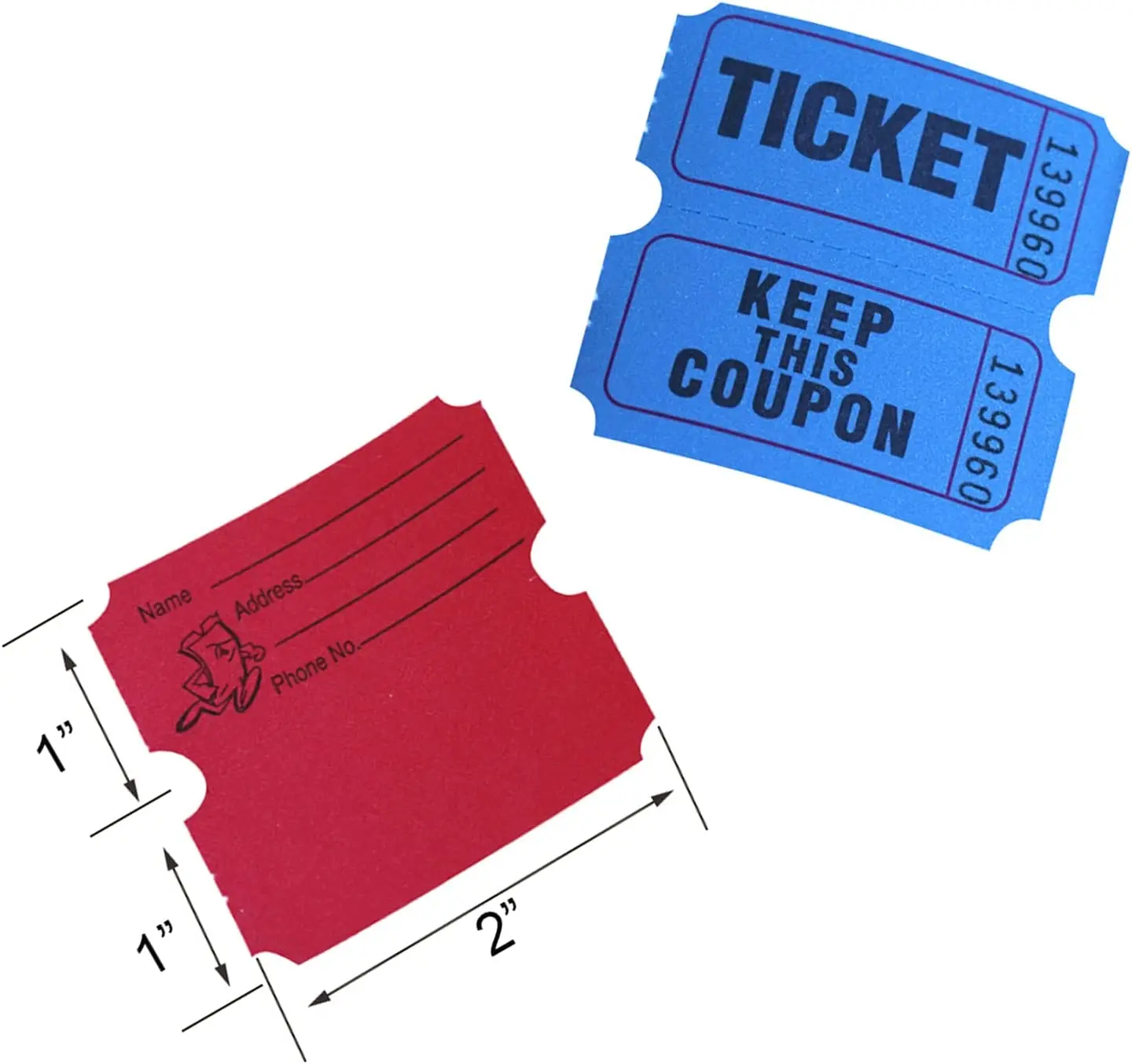 Custom Raffle Tickets Roll Printing Ticket Lottery - Buy Raffle Tickets ...