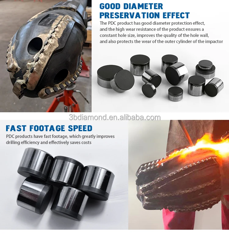 High Quality 25mm PDC Dome Cutter Insert for Oil Gas Well Drilling