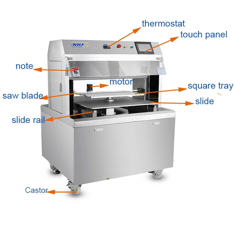 Electric Rotary Horizontal Layer Cake Laser Cutting Machine