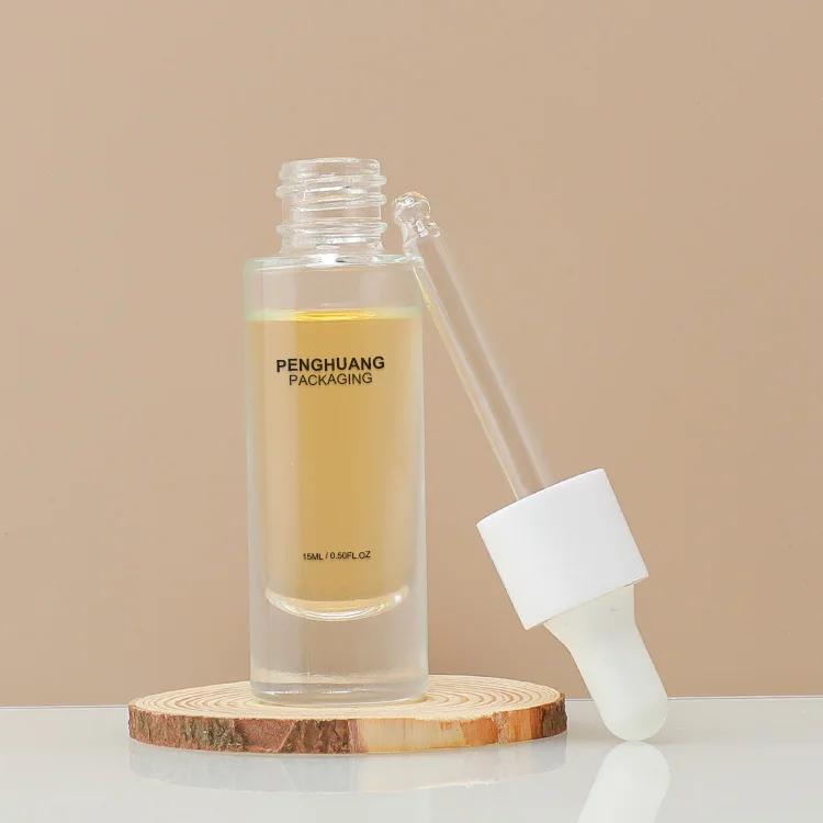 Custom Refillable Glass Foundation Bottle - 15ml Capacity