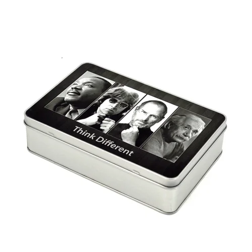 Custom Design Round Diy Recycle Metal Tin Box Christmas Candy Gift Box ...