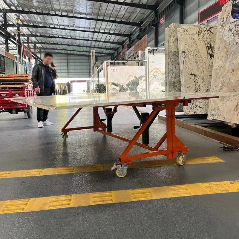 Raizi Tilting Slab Transport Cart - Efficient Stone Handling