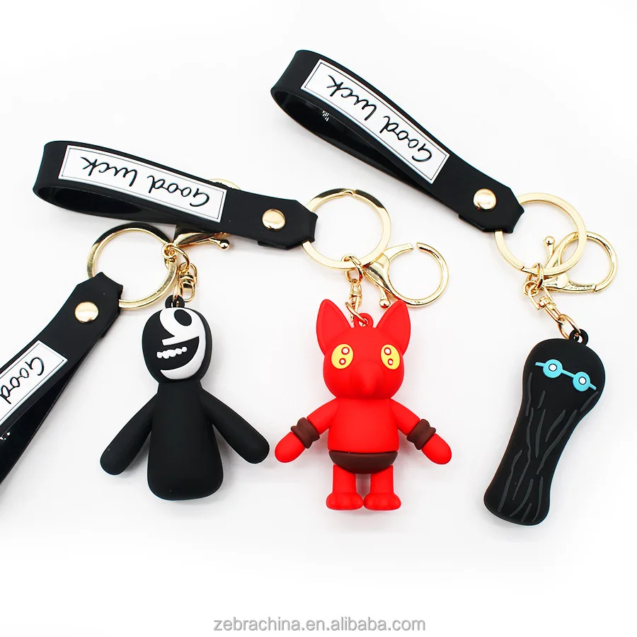 Fashion New Designs Cartoon Game Keychain Doors Figure Ghost Red Owl ...