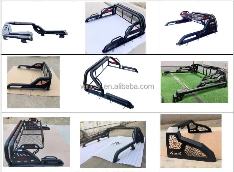 Heavy Duty Truck Bed Rack Storage Box Roll Bar for Jeep Gladiator