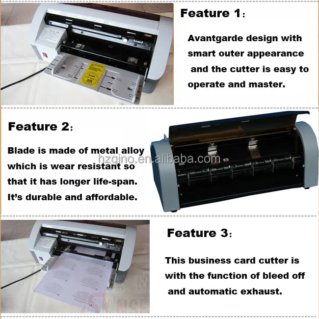 SSB-001 A4 Semi-Automatic Electric Name Card Cutter Machine