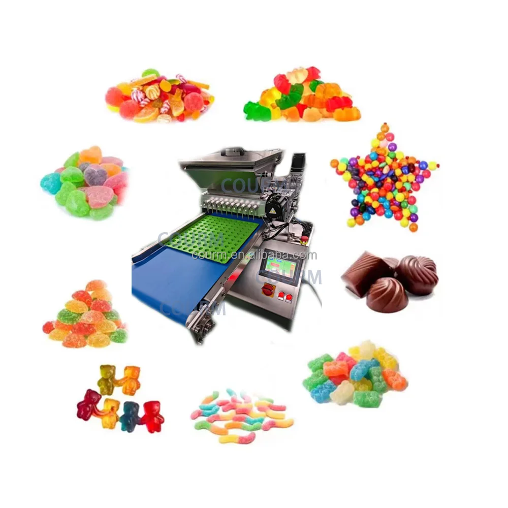 Desktop Automatic Lollipop Candy Gelatin Manufacturing Starch Mold ...