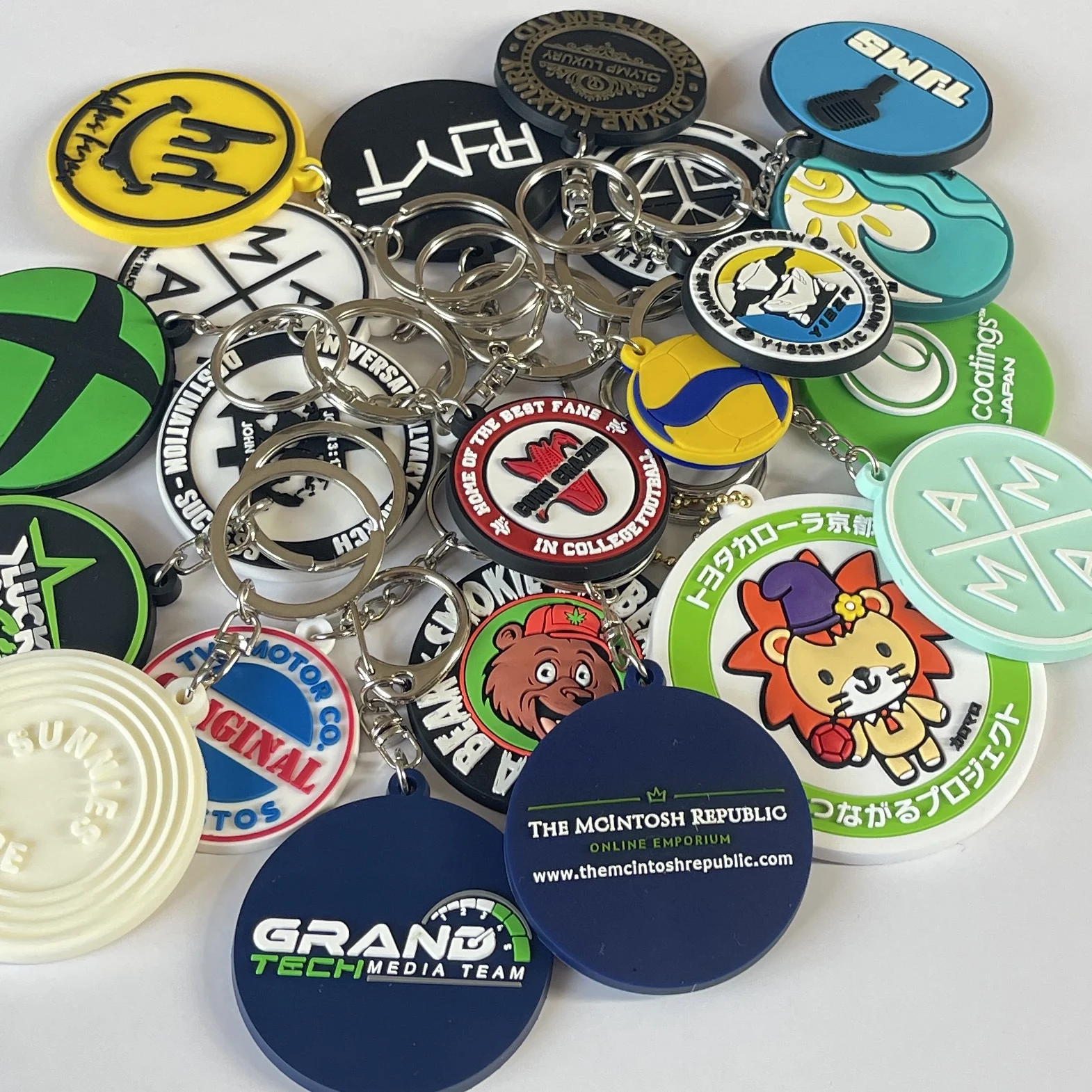 Customized Promotional Cute Soft PVC Rubber Key Ring