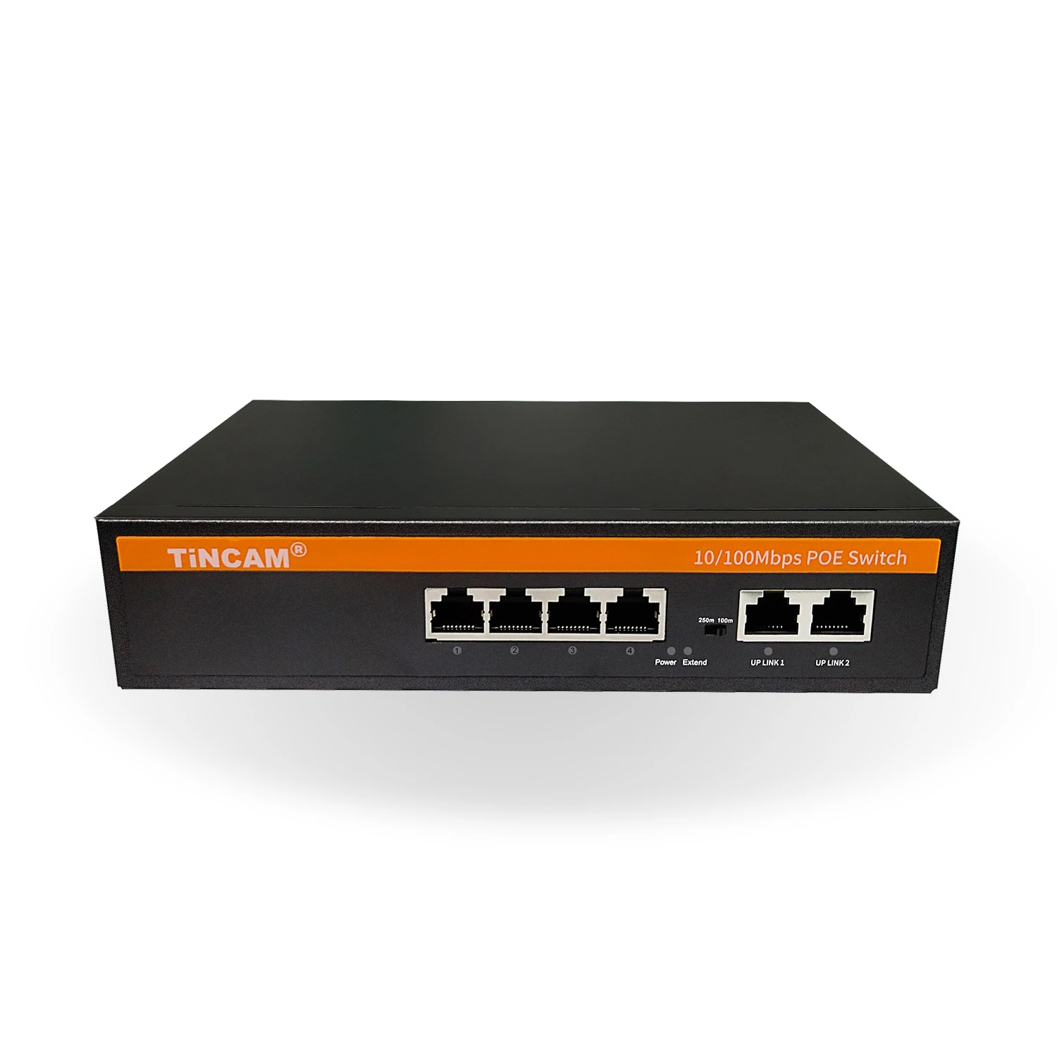 Tincam 10/100mbps Poe Switch 4*rj45+2*uplink Ethernet Fiber Switch To ...