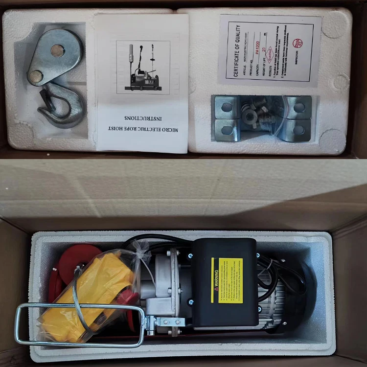 China Factory Design Steel Wire Rope Electric Hoist Standard Silicon ...