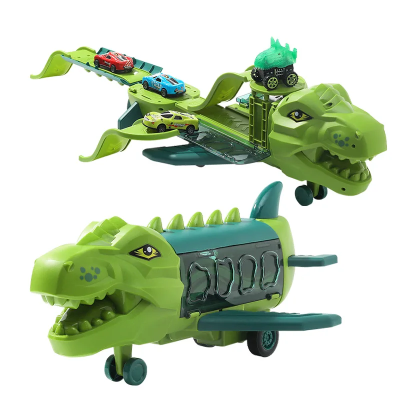 Dinosaur Aircraft Transport Cargo Airplane Toy Set