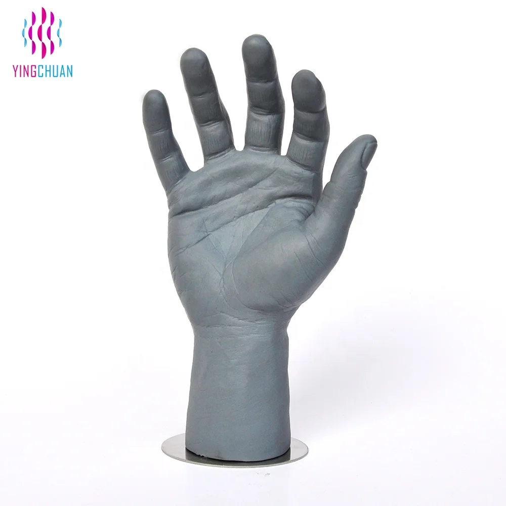Plastic PVC Soft Male Mannequin Hand Glove Display