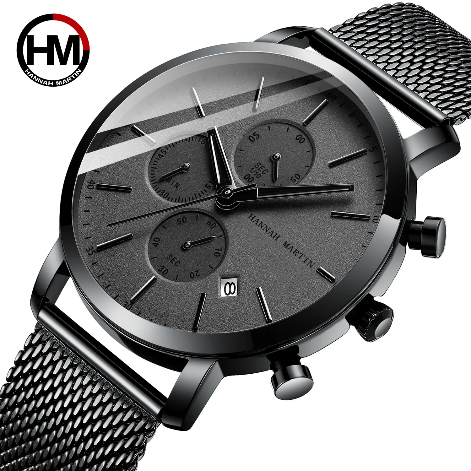 HM 109 Customize Logo Luxury Waterproof Men Quartz Watch Business ...