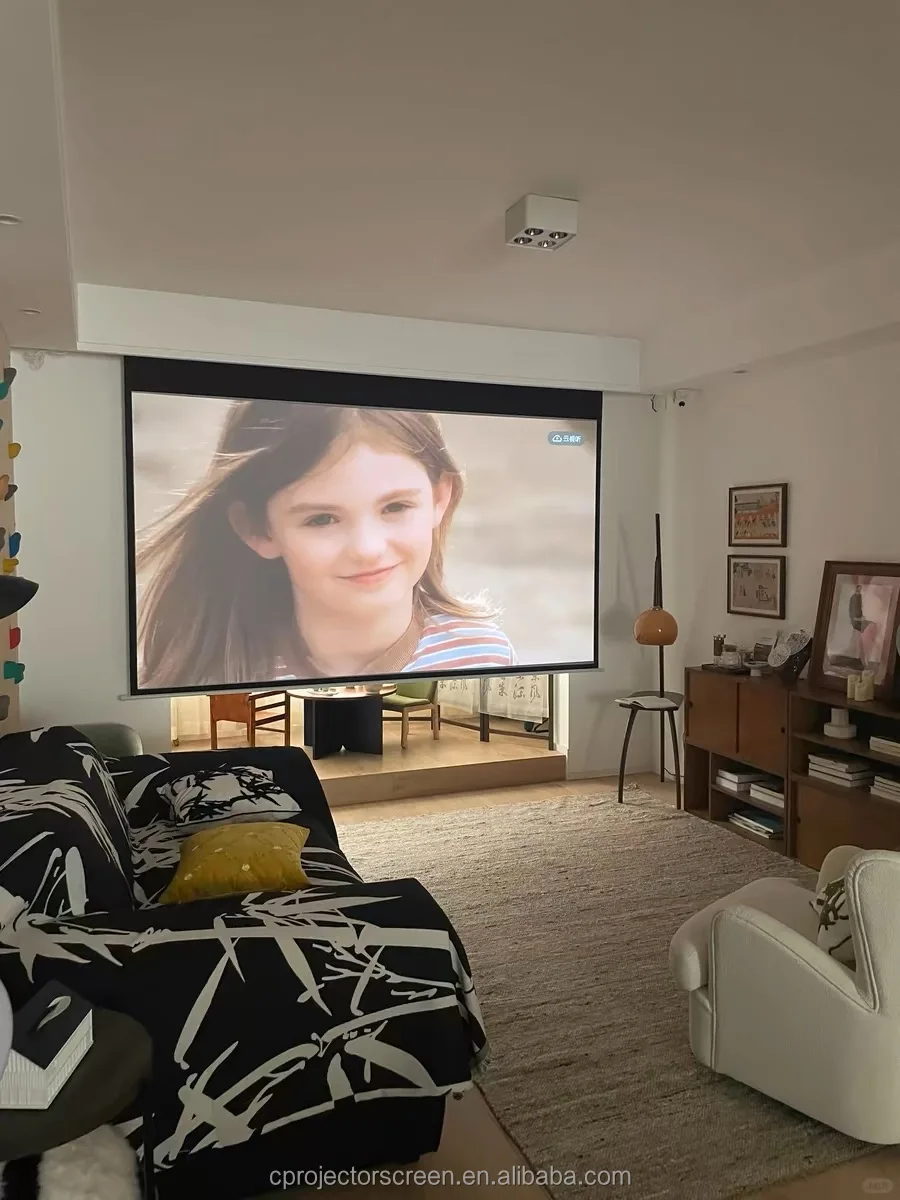 150" Large Electric Screen/motor Projection Screen 16:9 Motorized ...