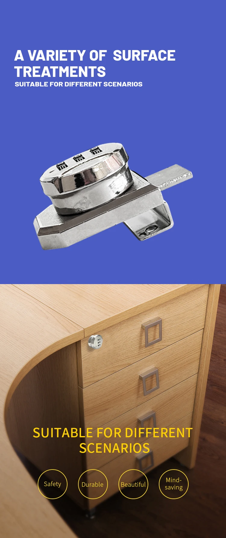 Zinc Alloy Bookcase Door Combination Lock Glass Lock Furniture Hardware ...
