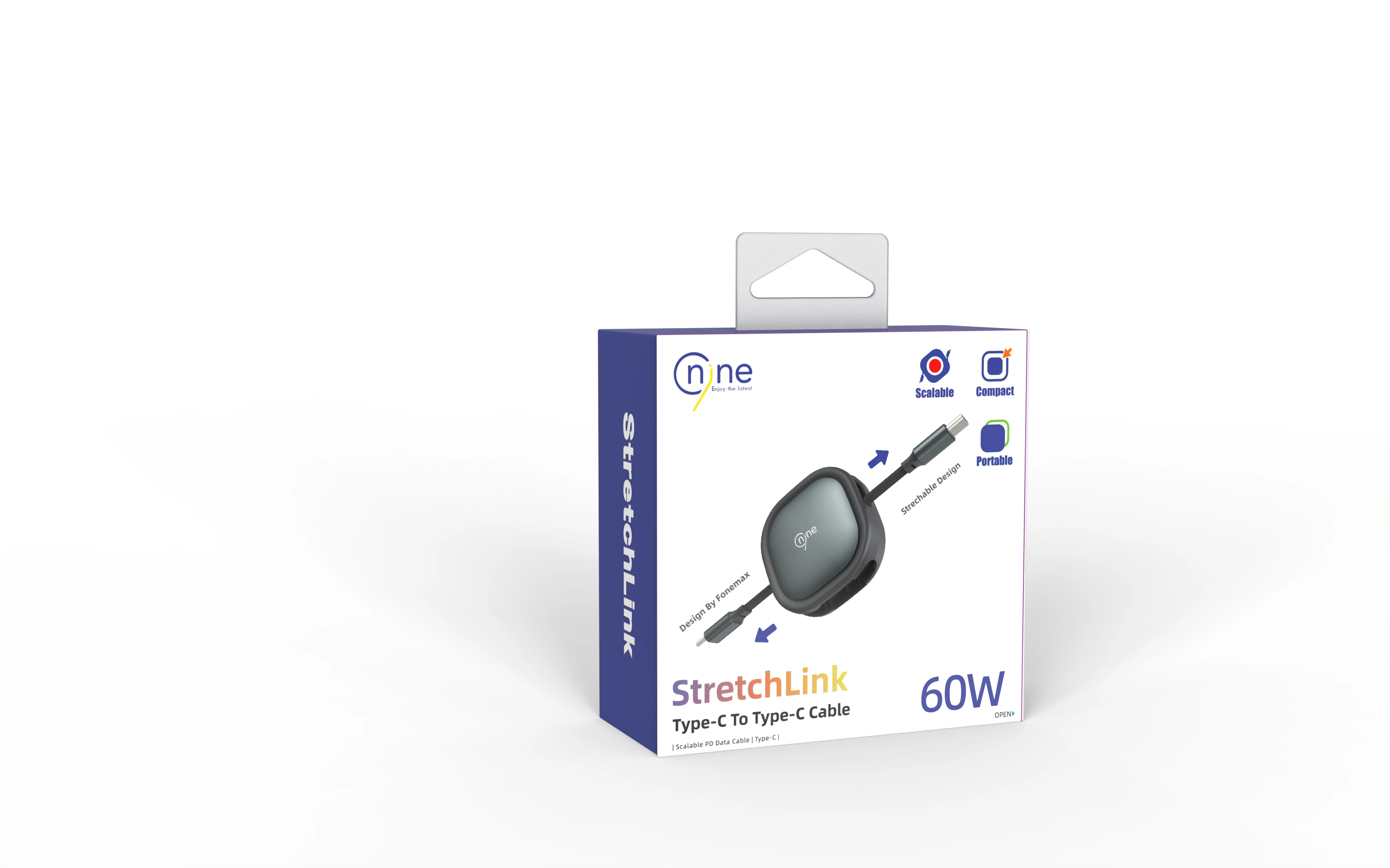 Nine Data Cable Sl2-cc-60w3 In1 Usb Retractable Fast Magnetic Usb ...