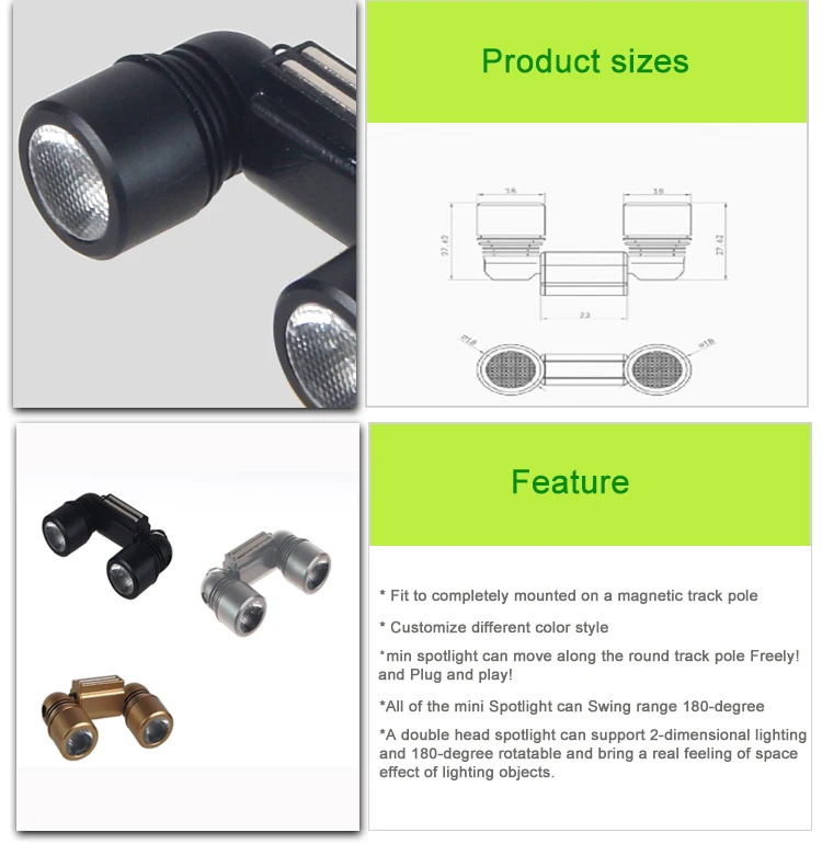 Modern 12V Magnetic Track Light for Art Gallery and LED Jewelry Display ...