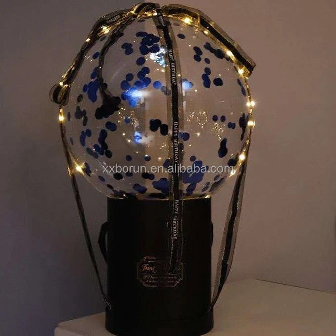 HOT Cuddle Bucket Balloon Confetti LED BOBO Balloons Valentine's Day ...