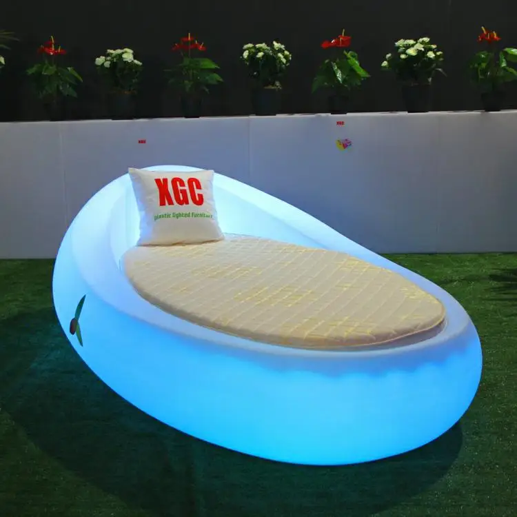 Alibaba.com: Plastic Glowing Sunbed with LED Light, Poolside Daybed for ...