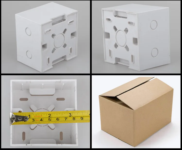 86 Type Plastic Wall Mounted Bottom Box Outlet Sockets Back FTTH ...
