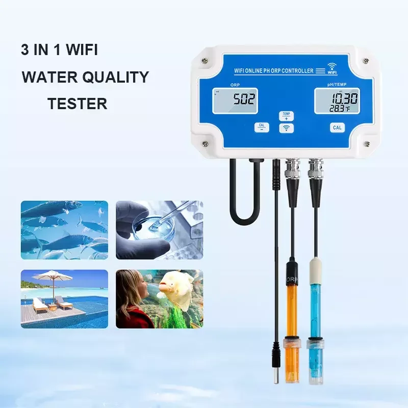 Automatic pH ORP Controller Online Tank pH Controller Dosing Pump ...