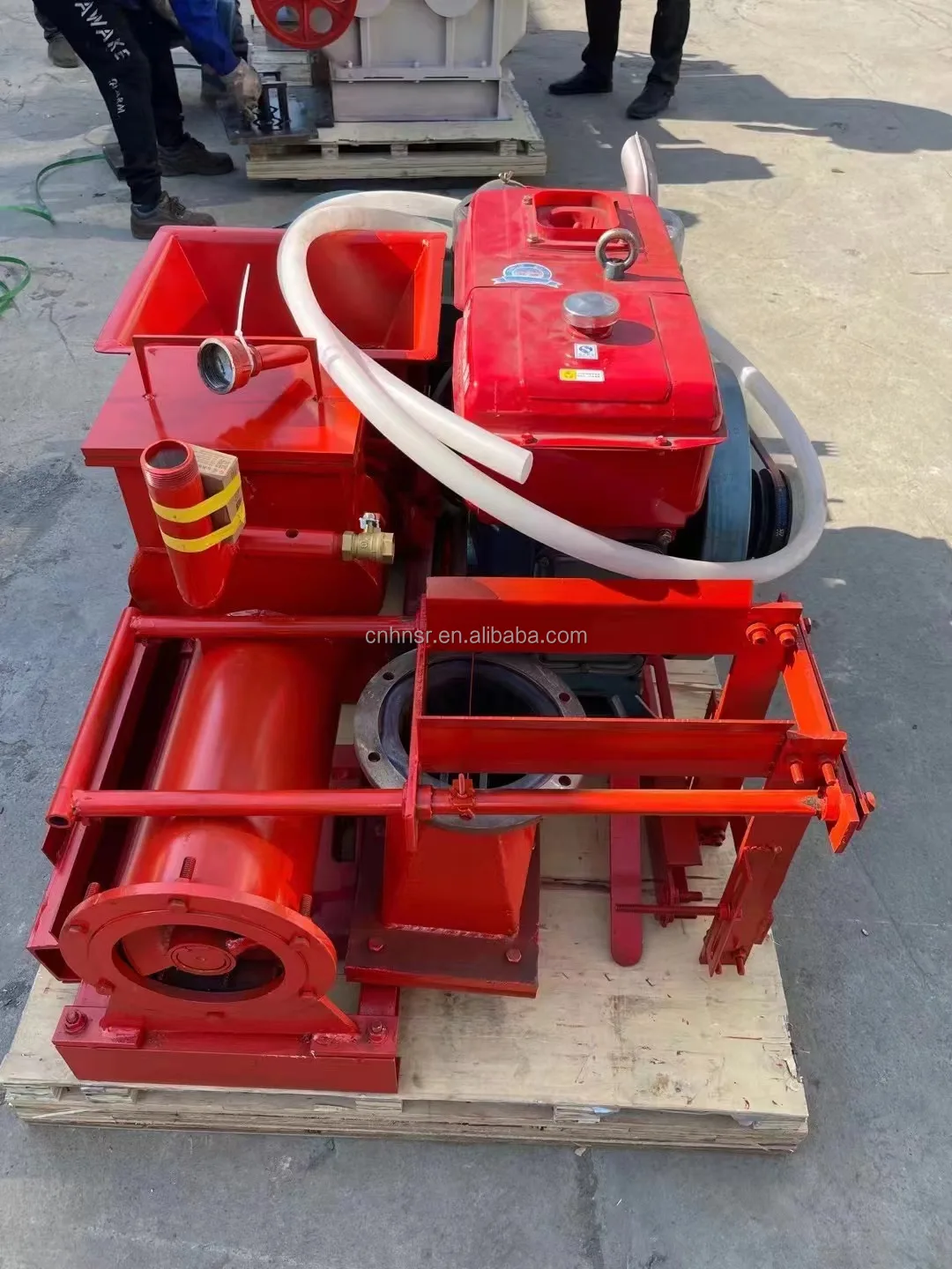 Hollow Core Slab Concrete Extruder Machine Diesel Engine Block And ...