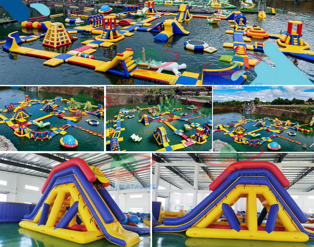 Big Size Aquapark Inflatable Water Park Floating Inflatable Wake Board ...