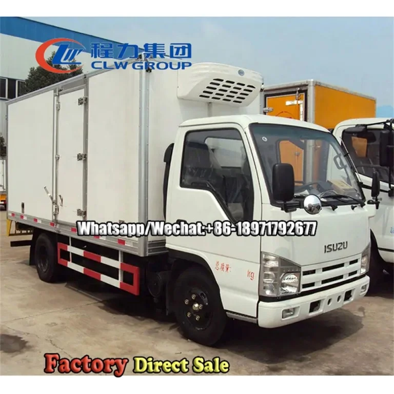 Japan 4x2 4m Refrigerated Truck Frozen Food Transportation Freezer ...