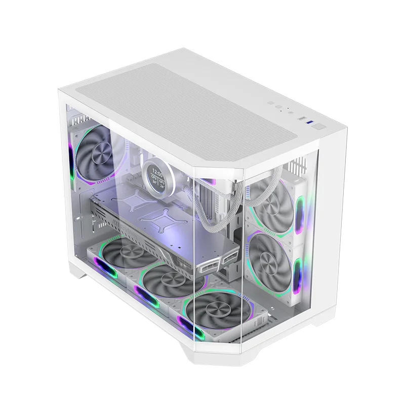 Modern Aesthetic Chassis Mid Tower Micro Atx Matx Gaming Pc Case ...