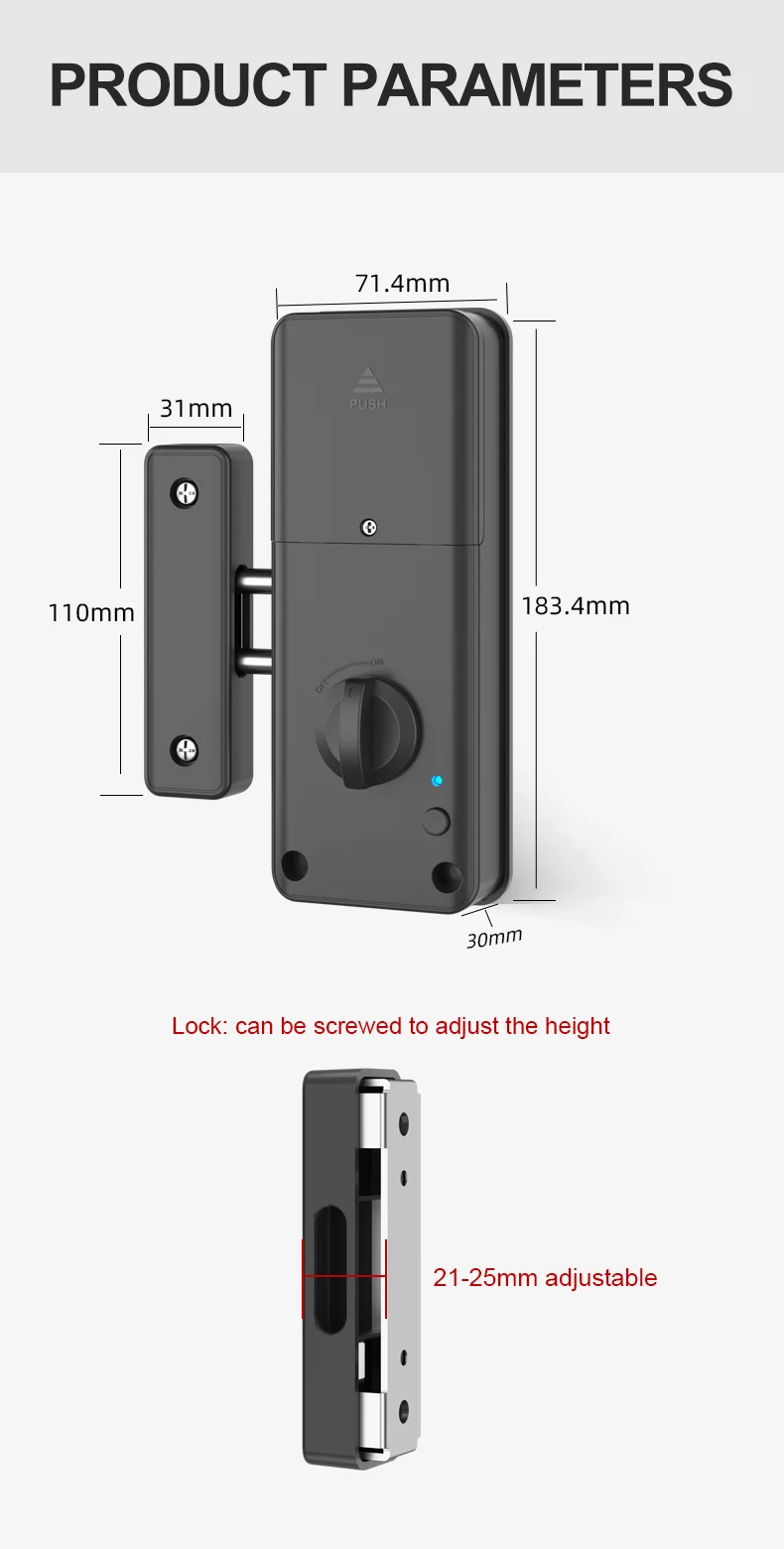 Punch-free Smart Invisible Door Lock - Secure & Convenient