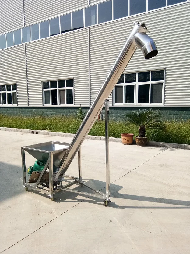 Seed Grain Beans Stainless Steel Auger Conveyor Elevator